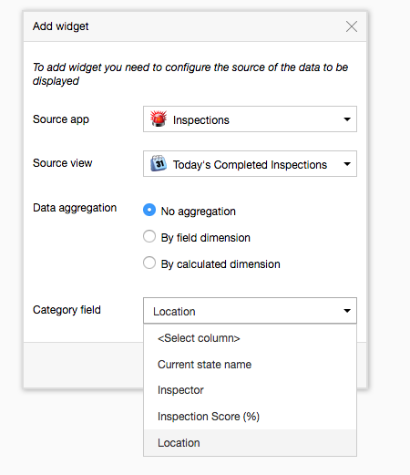Dashboards: Launch record operations | Flowfinity Knowledge Base